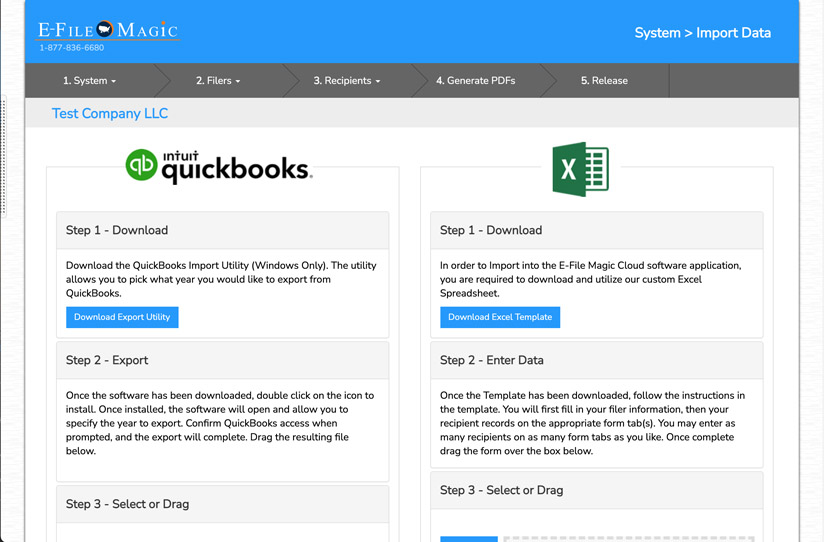 Premier Online 1099 Software - E-File Magic