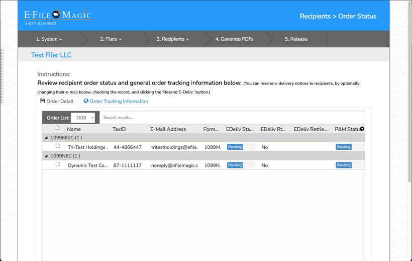 Premier Online 1099 Software - E-File Magic